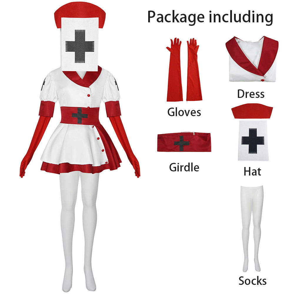 Dark Deception Costume Reaper Nurses Cosplay Dress Outfit Costume Kit ...